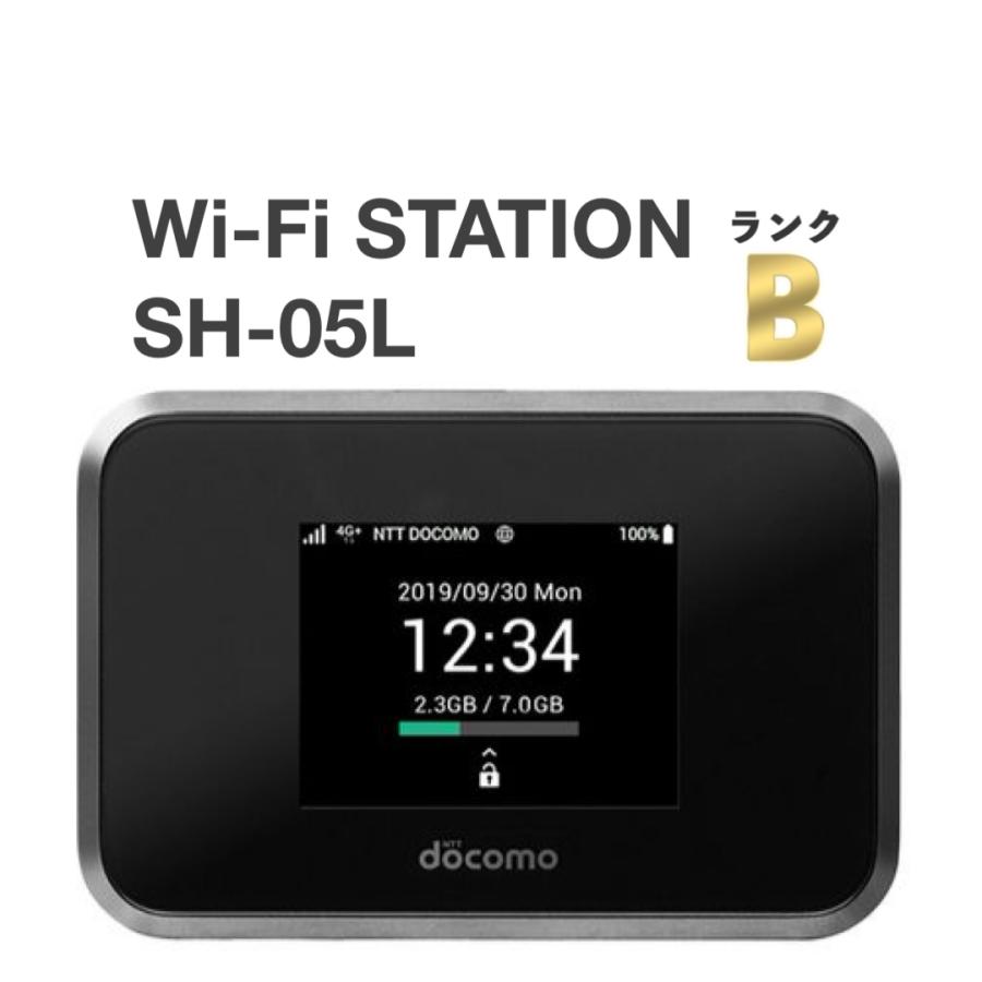 NTT docomo 良品 Wi-Fi STATION SH-05L ブラック モバイルルーター バッテリー80％以上 4G LTE ルーター本体 送料無料 : モバイルストア Yahoo!店 ...