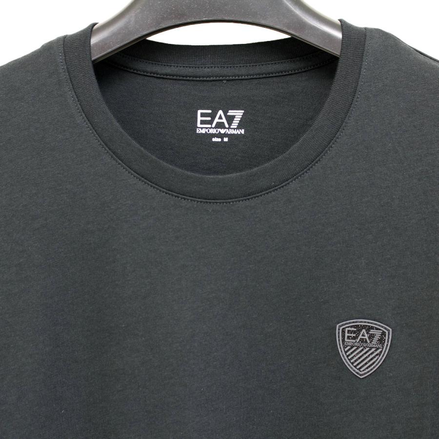 EA7 送料無料 52 EMPORIO ARMANI エンポリオアルマーニ イーエーセブン 7VPT83 PJNTZ 1200 ブラック Tシャツ クールネック 長袖 size M ...
