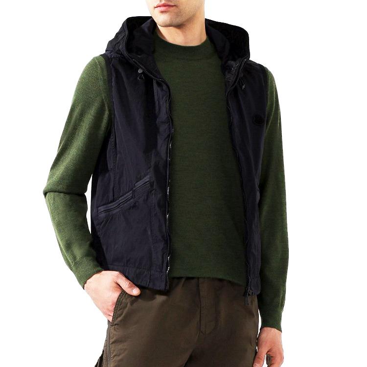 MONCLER（モンクレール） 送料無料 17 MONCLER 1A72160 53705 ネイビー TOUQUES ベスト ジレ size ...