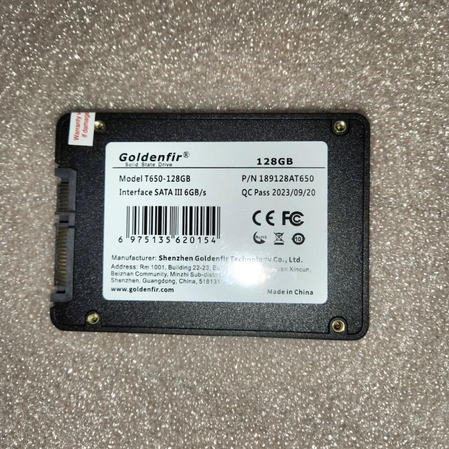 Goldenfir 2.5インチSSD ブラック SATA3対応 128GB 内蔵ストレージ : Ysサービス - 通販 - Yahoo!ショッピング