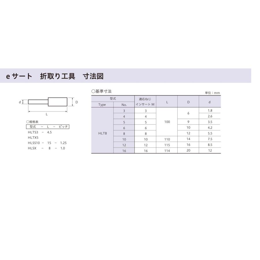 e-サート折取り工具 M5 【1個入】 八幡ねじ YAHATA : パーツEX - 通販 - Yahoo!ショッピング