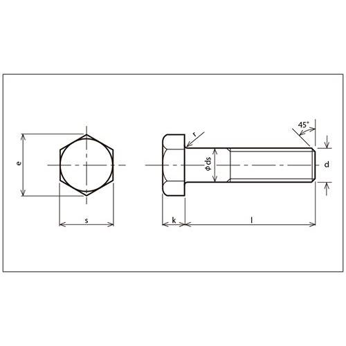 六角ボルト ドブ M16X75 【10本】 6角 6カク bolt 八幡ねじ ネジ : 4944825208493-10 : パーツEX ...