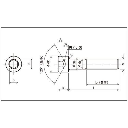 六角穴付ボルト 全ねじ ユニクロ M16X35 【40本】 キャップ CAP 6角 6カク bolt nut 八幡ねじ ネジ : パーツEX ...