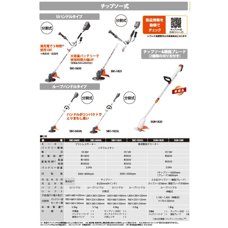 KO 充電式草刈機 (2WAYタイプ) 18V 2.0Ah スマートシリーズ SGR-1820 [1個入り] 工進 KOSHIN #台風 対策 ...