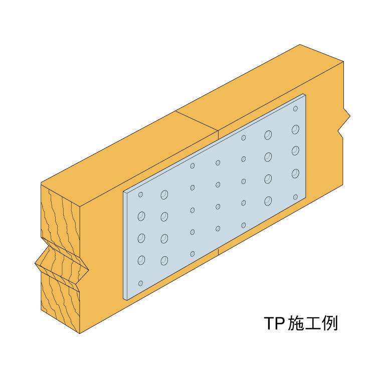 SIMPSON タイプレート TP37 (連結・補強用) [10個] #DIY シンプソン 小屋 2×4 八幡ねじ 通販 : パーツEX ...