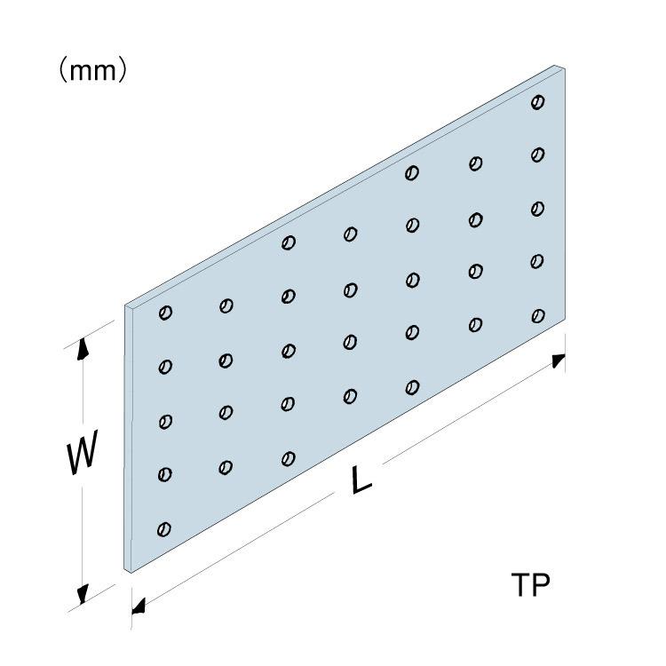SIMPSON タイプレート TP37 (連結・補強用) [10個] #DIY シンプソン 小屋 2×4 八幡ねじ 通販 : パーツEX ...