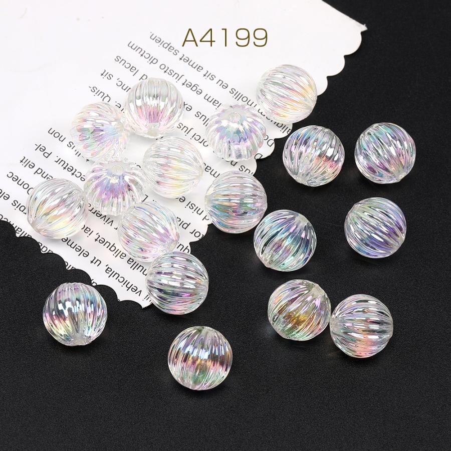 アクリルビーズ オーロラビーズ 筋入り丸玉 14mm（8ヶ） : a4199 : ビーズアンドパーツ - 通販 - Yahoo!ショッピング