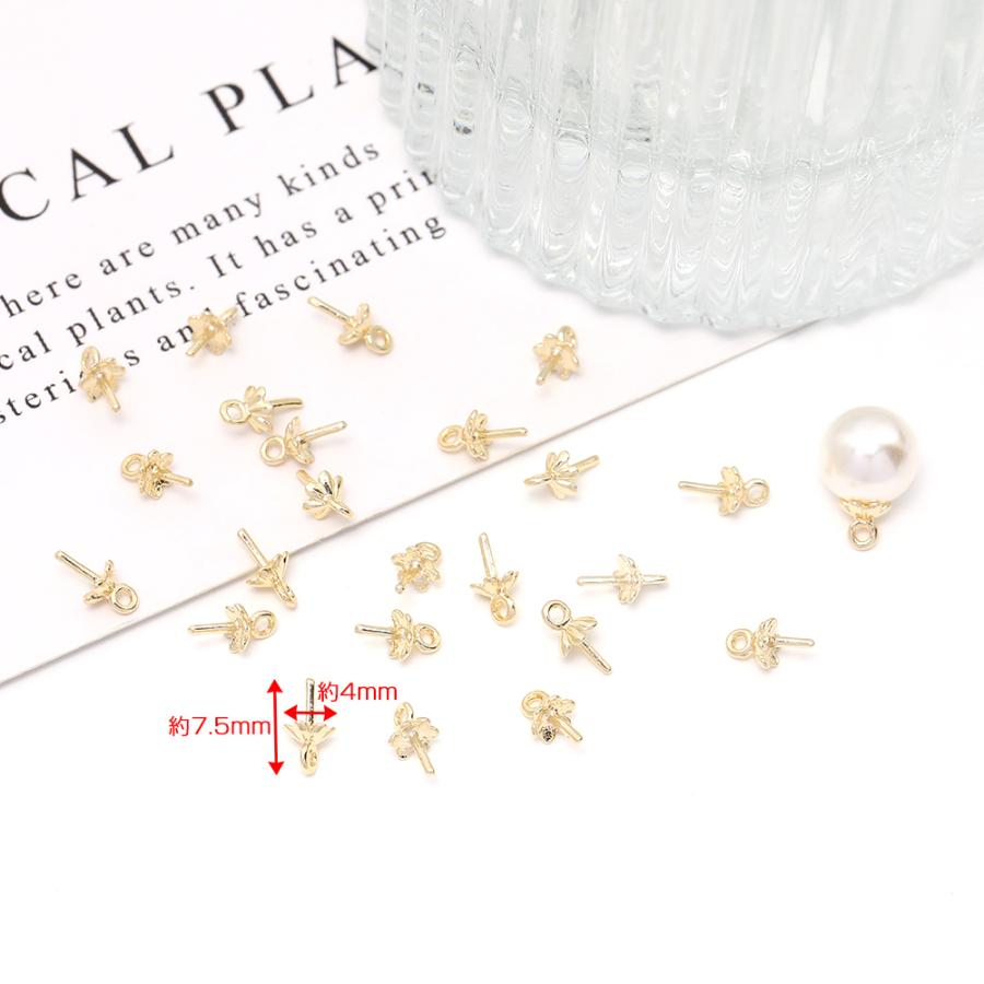 【即日可能】色褪せにくい14KGPゴールドメッキ デザインヒートン 4×7.5mm ゴールド（10ヶ） :JP-M6329:ビーズアンドパーツ - 通販 - Yahoo!ショッピング