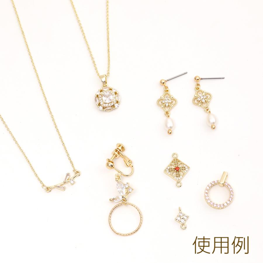 色褪せにくい14KGPゴールドメッキ 高品質ジルコニアチャーム 2カン : ビーズアンドパーツ - 通販 - Yahoo!ショッピング