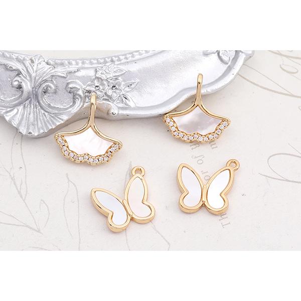 高品質シェルチャーム 全2種 ゴールド（1ヶ） :M9973:ビーズアンドパーツ - 通販 - Yahoo!ショッピング