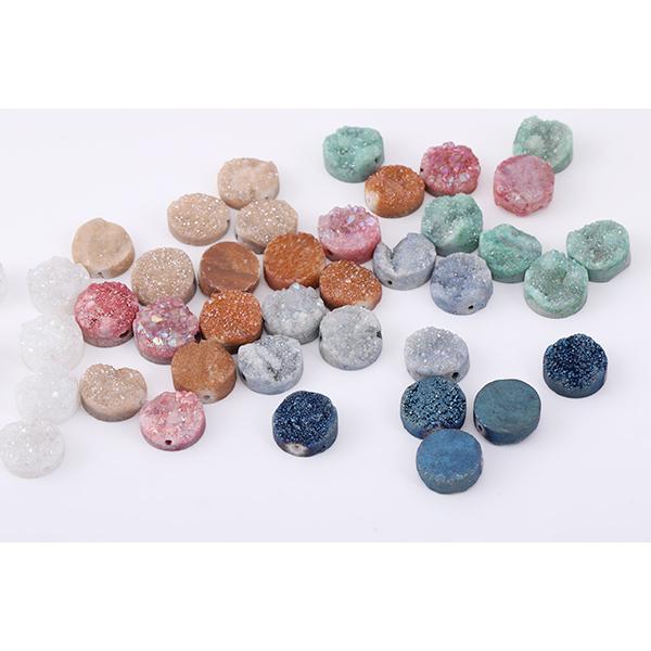 高品質天然石ビーズ アゲート コイン型（2ヶ） : n1877 : ビーズアンドパーツ - 通販 - Yahoo!ショッピング