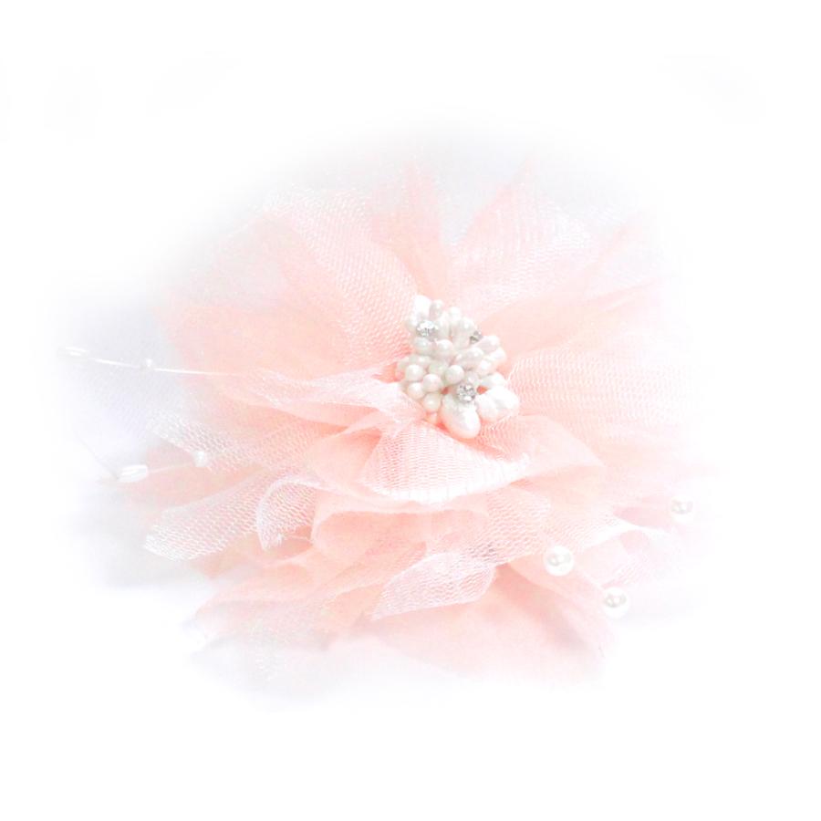 【定形外郵便OK290円】コサージュ/華やか レースチュール パール c87☆スキンベージュ/サーモンピンク/シルバーグレー 卒業式 入学式 : 優美 accessory - 通販 ...