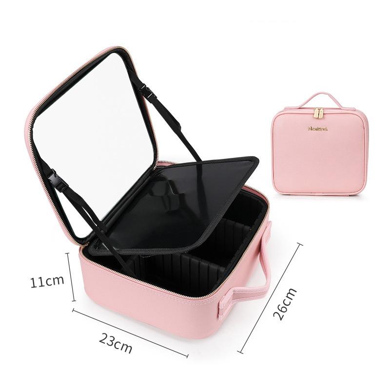 メイクボックス 大容量 鏡付き ミラー付き プロ用 コスメボックス