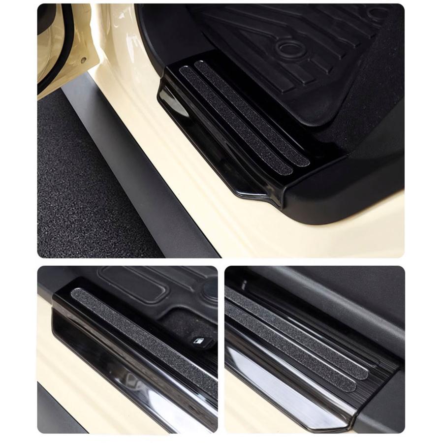 ジムニーノマド JC74 5ドア パーツ サイドステップ スカッフ キッキングプレート 保護 キズ防止 フロント・リアセット 4P 内装 カスタム アクセサリー : YUINAストア - 通販 ...