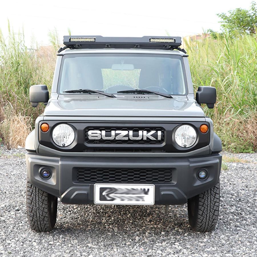 ジムニーノマド JC74 5ドア ジムニーシエラ JB74 ジムニー JB64 パーツ グリル フロントグリルガーニッシュ エンブレム付き 穴あけ不要 外装 アクセサリー : YUINAストア ...