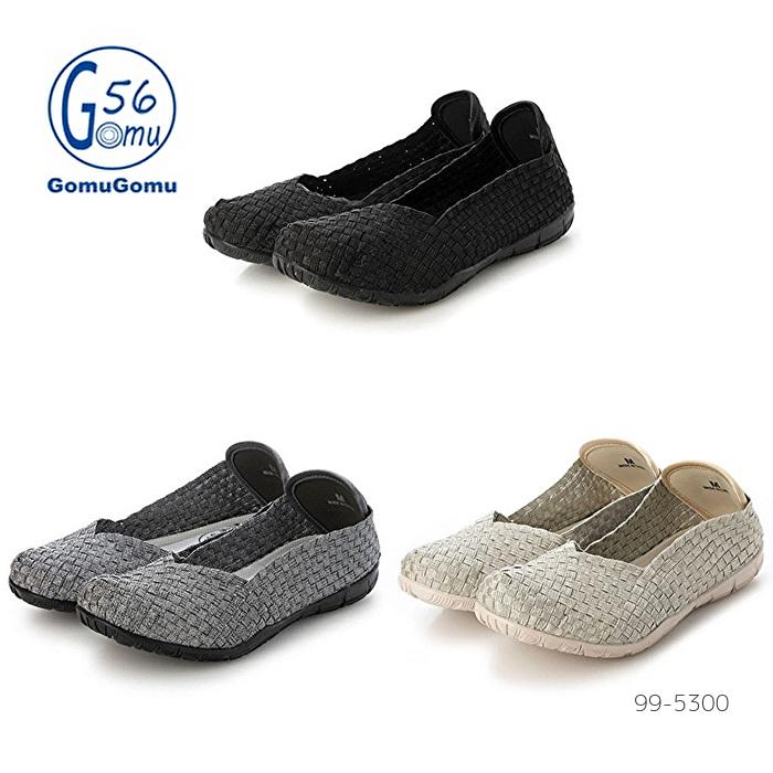 Gomu 56 ゴムゴム Gomu56 フラットバレエパンプス GOMGOM カジュアルシューズ 5300 99-5300 : 結い輪堂 - 通販 - Yahoo!ショッピング