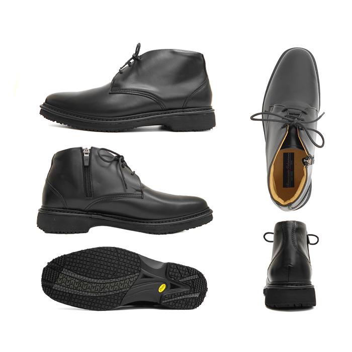 Rinescante Valentiano リナシャンテバレンチノ 23 メンズ ストリングタイプ チャッカブーツ シューズ 本革 靴 日本製 ブーツ 4E 抗菌防臭 雪寒地用ソール : 結い ...