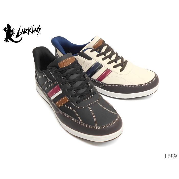 LARKINS L-689 ラーキンス スニーカー メンズ 靴 スリッポン 歩きやすい 疲れない ハンズフリー 手を使わずに履ける 1秒で履ける : 結い輪堂 - 通販 - Yahoo!ショッピング