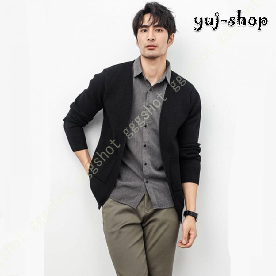 カーディガン vネック セーター メンズ ニットカーディガン ケーブル編み ポリエステル綿混 ビジネス フォーマル オフィス 紳士 秋冬 ジャケット 男性用 : bm-1108-gkdgm8 ...