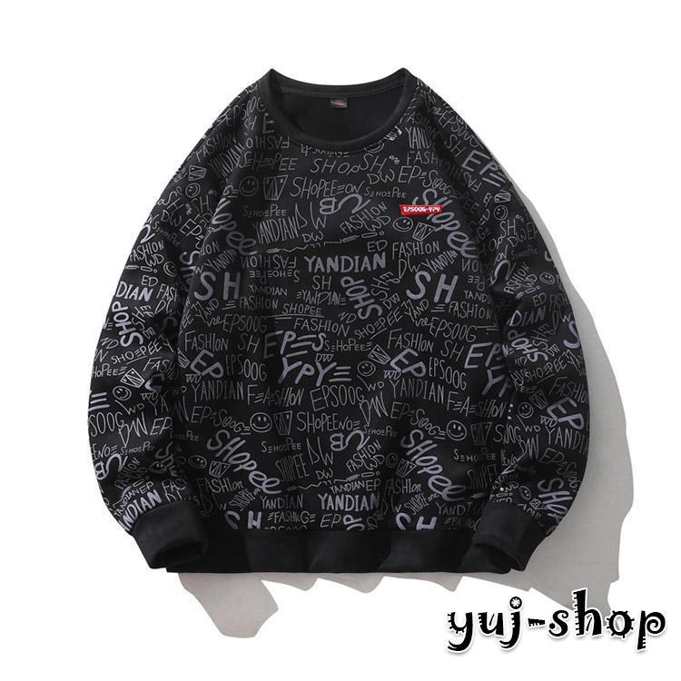 ブランド登録なし メンズ ファッション トップス トレーナー ジャージ スウェット クルーネック 英字プリント 通勤 通学 秋服 秋冬 : Yuj Shop - 通販 - Yahoo!ショッピング