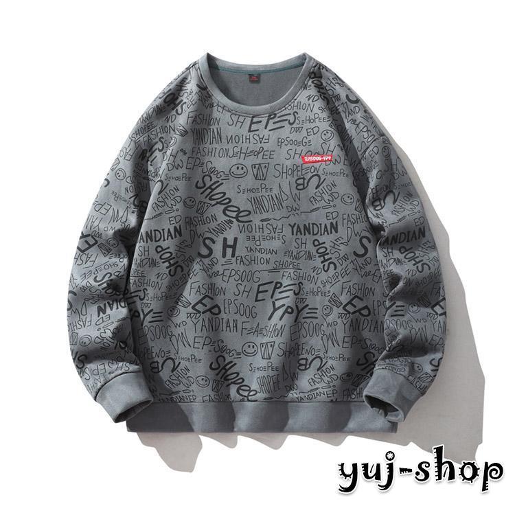 ブランド登録なし メンズ ファッション トップス トレーナー ジャージ スウェット クルーネック 英字プリント 通勤 通学 秋服 秋冬 : Yuj Shop - 通販 - Yahoo!ショッピング