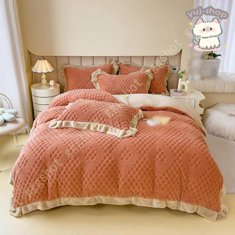 寒さ対策 掛け布団カバー シングル あったか 布団カバー ダブル 冬 マイクロファイバー かけ布団カバー 毛布にもなる2WAY仕様 フラットシーツ ボックスシーツ :dd-1207 ...