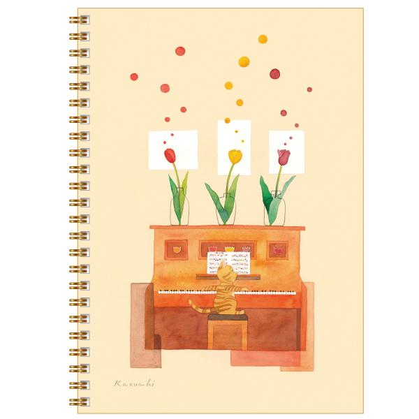 A5リングノート 山田和明 3本のチューリップ 100P ミュージック 絵本作家 かわいい 動物 楽器 文房具 : ユージニアyh - 通販 - Yahoo!ショッピング