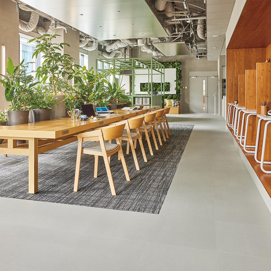 Tajima (カットサンプル) 置敷きビニル床タイル レイフラットタイルモルタルライク 石目調 選べる3カラー タジマ LM-4571〜LM ...