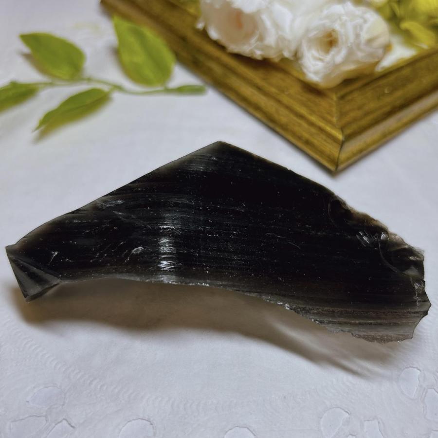 No.【E5699】ミッドナイトオブシディアン＊黒曜石＊原石＊天然石＊鉱物＊ストーン＊Obsidian :E5151:ユカワファニチュアYH ...