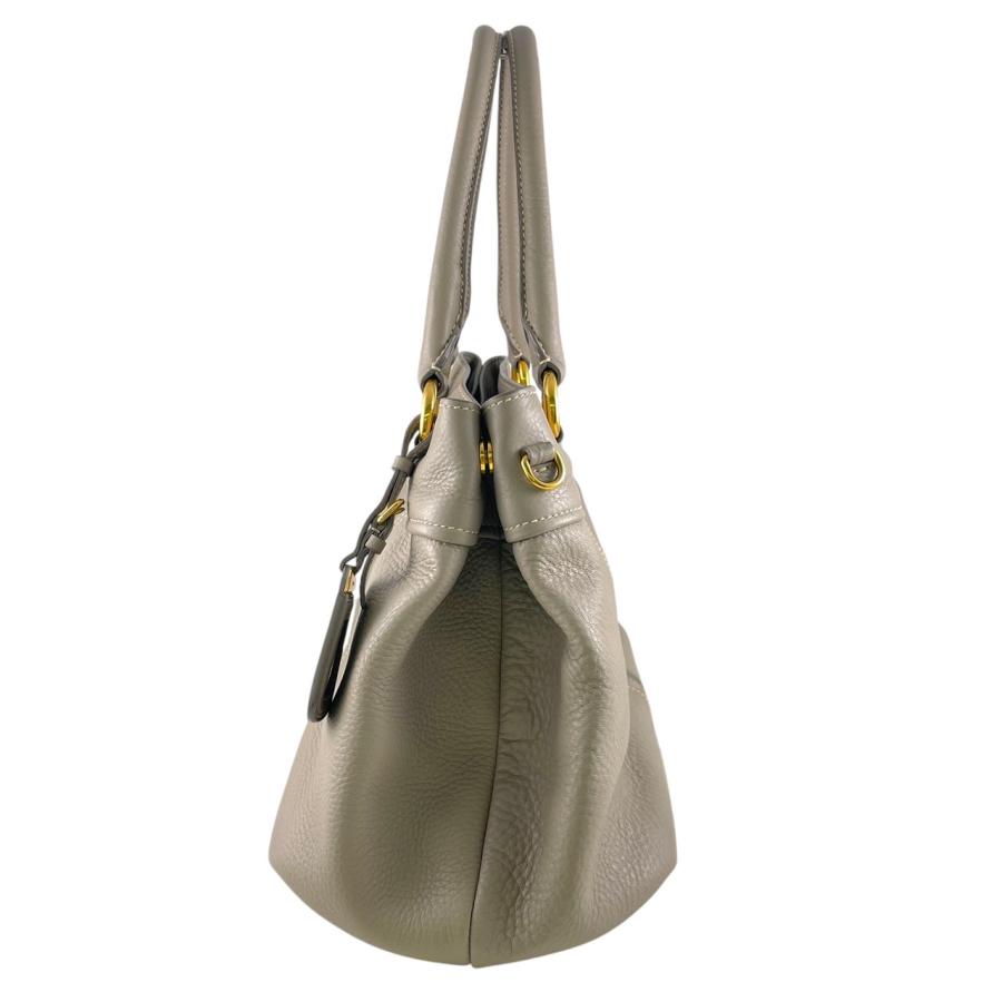 【PRADA】プラダ VIT.DAINO BN1777 トートバッグ レザー レディース 2way ショルダーバッグ グレー ロゴ 斜め掛け POMICE 中古 : 24011922-02 ...
