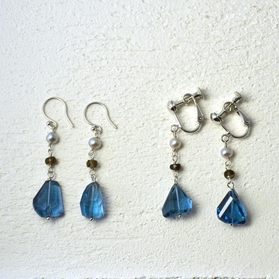 ロンドンブルートパーズ 淡水 パーツ スモーキークォーツ イヤリング ピアス :yo-ep-0721:ユキコ オオクラ 大倉珊瑚店 - 通販 - Yahoo!ショッピング