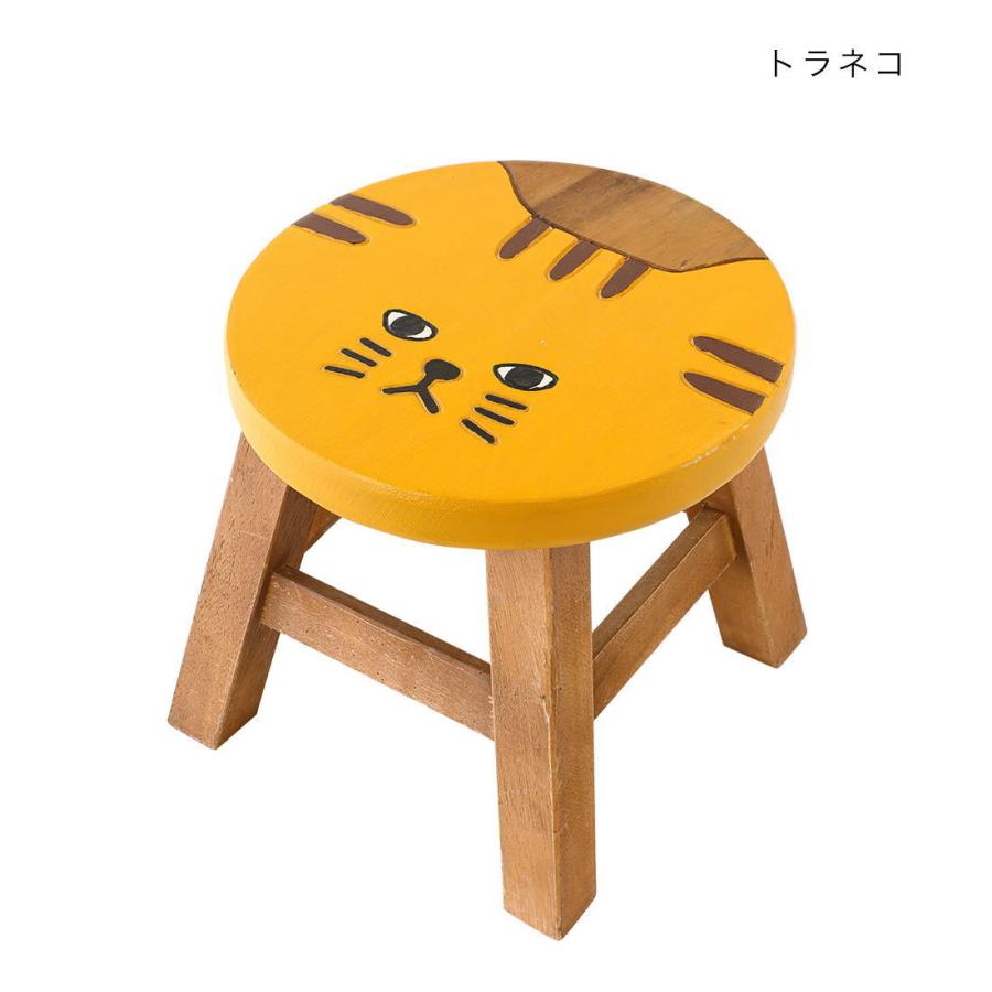 手作り ウッドスツール ロータイプ スツールネコ トラネコ0245 : ユキミ家具 - 通販 - Yahoo!ショッピング