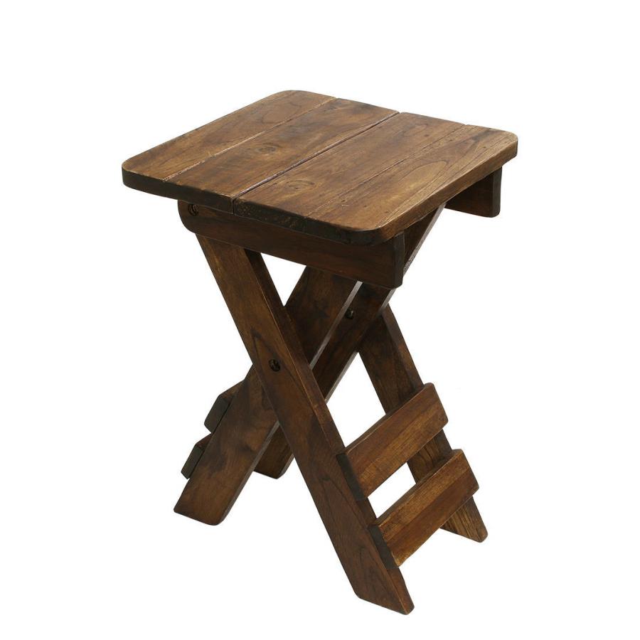 アンティーク調チーク材折りたたみ椅子ブラウン860-188-tomo : ユキミ家具 - 通販 - Yahoo!ショッピング