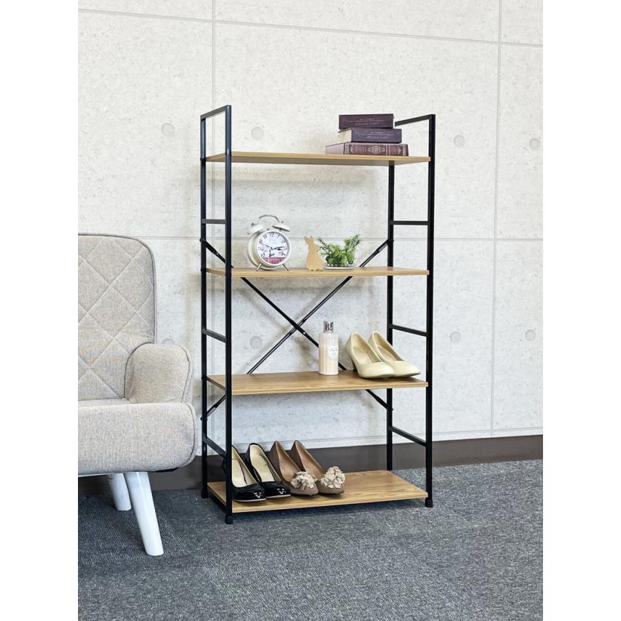 薄型壁面シェルフ ワイド4段W04-ILC : ilc-w04 : ユキミ家具 - 通販 - Yahoo!ショッピング