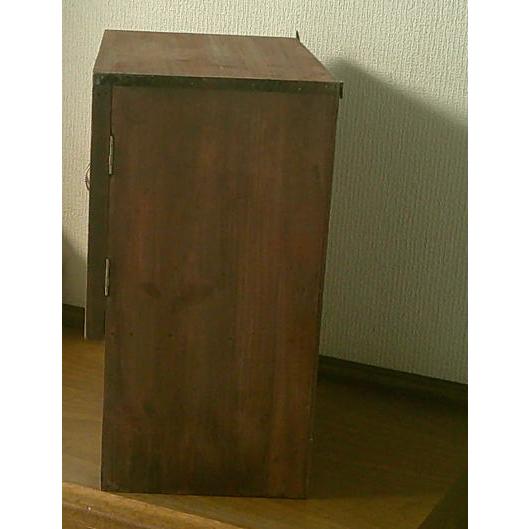 アンティーク(中古風仕上げ)＆レトロ木製フローラ＆キッチンキャビネットMC-106-BRブラウンミニ食器棚abide : ユキミ家具 - 通販 - Yahoo!ショッピング