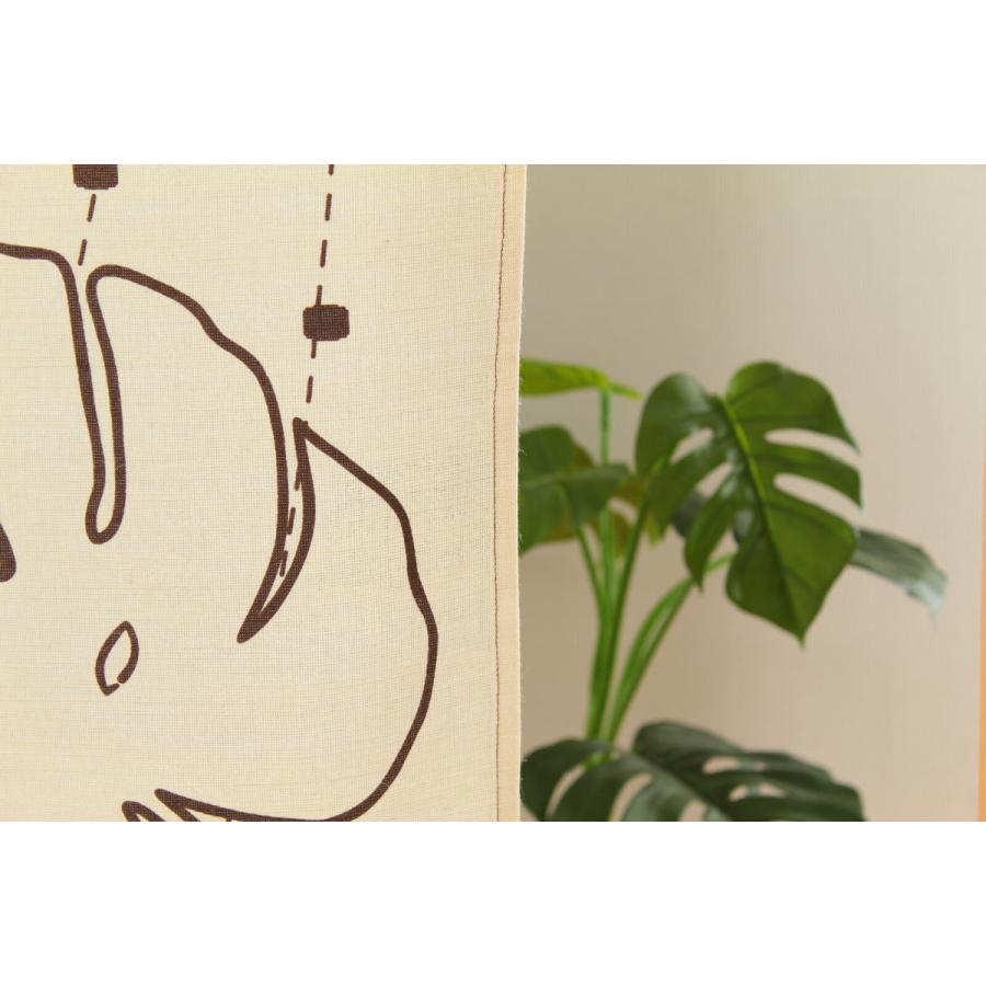 ハワイアンのれん85×145cm ツートンモンステラ-ラジュートnaru-9086 : ユキミ家具 - 通販 - Yahoo!ショッピング