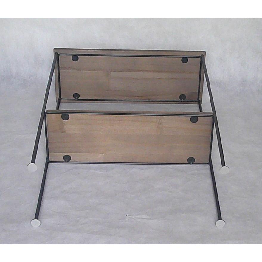 コンソールテーブル2段 小さなテーブル 幅44cm奥行17cm高さ60cmラスティ・トールラックZR-603-BKブラック-abide : ユキミ家具 - 通販 - Yahoo!ショッピング