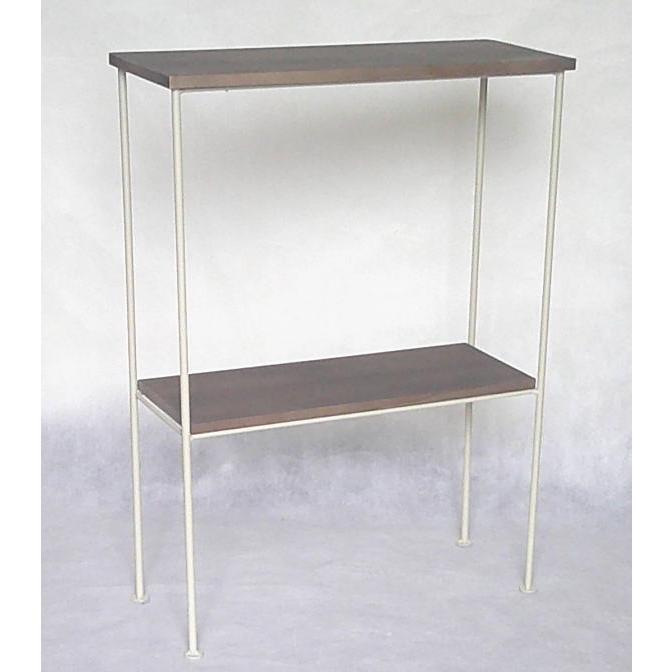 コンソールテーブル2段 小さなテーブル 幅44cm奥行17cm高さ60cmラスティ・トールラックZR-603-IVアイボリー-abide : ユキミ家具 - 通販 - Yahoo!ショッピング