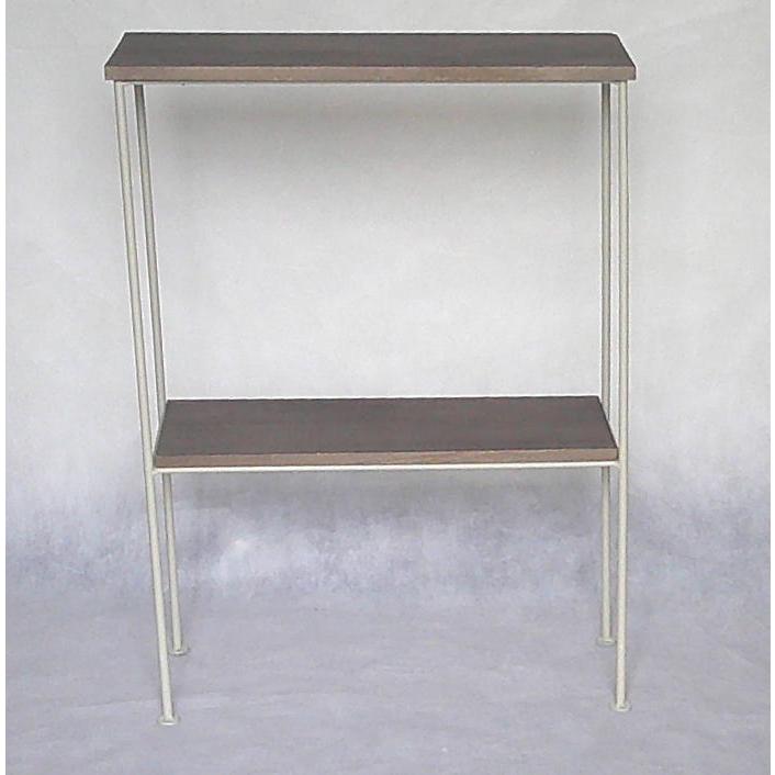 コンソールテーブル2段 小さなテーブル 幅44cm奥行17cm高さ60cmラスティ・トールラックZR-603-IVアイボリー-abide : ユキミ家具 - 通販 - Yahoo!ショッピング