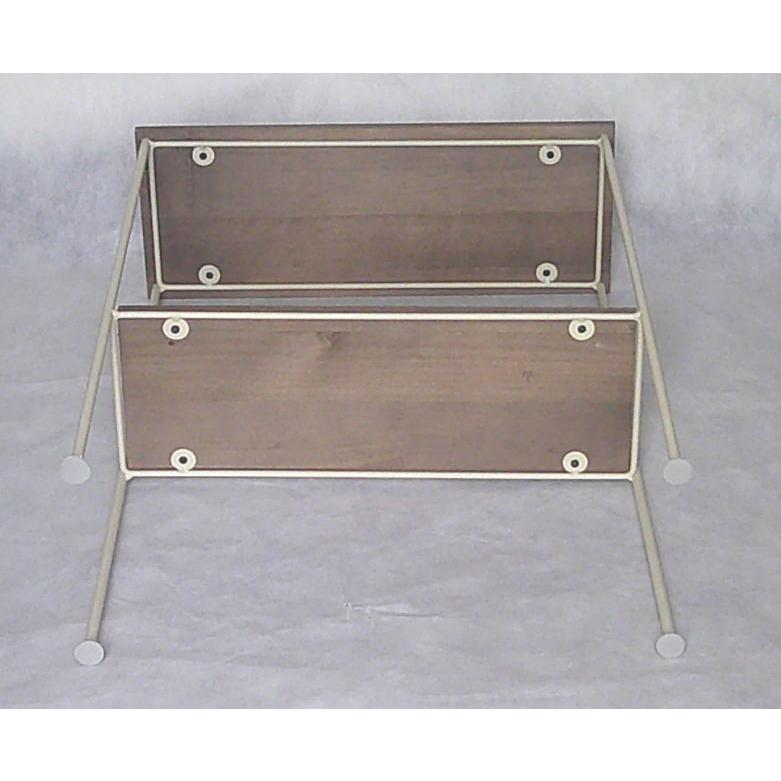 コンソールテーブル2段 小さなテーブル 幅44cm奥行17cm高さ60cmラスティ・トールラックZR-603-IVアイボリー-abide : ユキミ家具 - 通販 - Yahoo!ショッピング