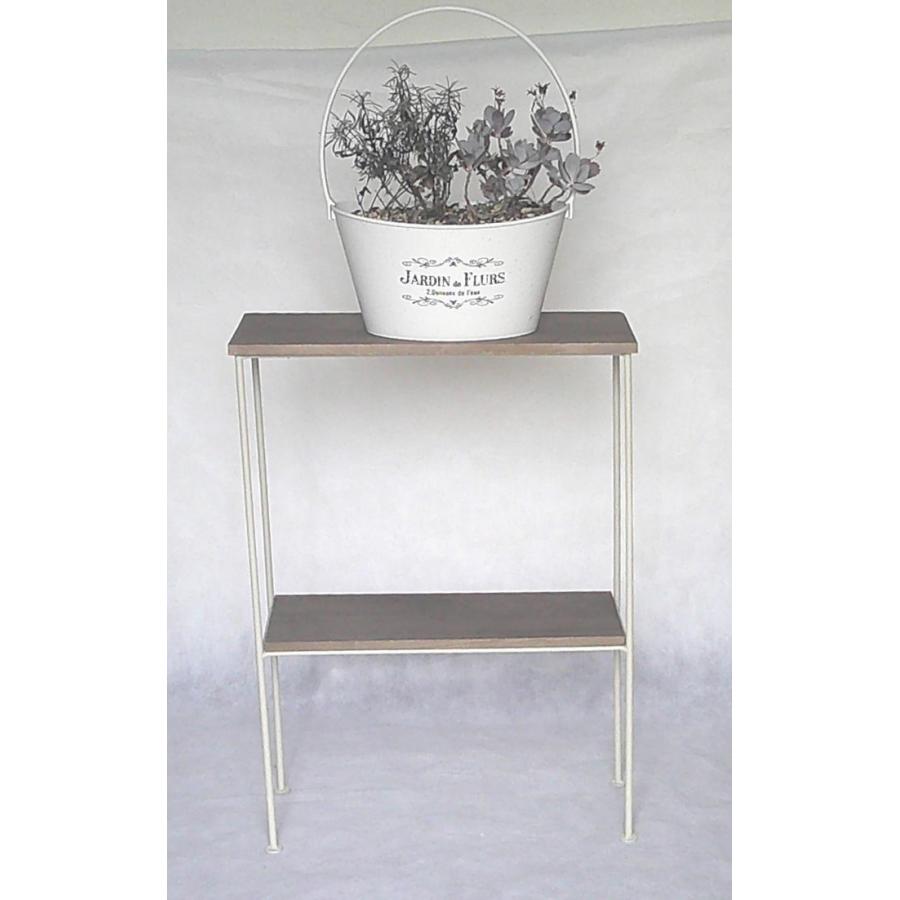 コンソールテーブル2段 小さなテーブル 幅44cm奥行17cm高さ60cmラスティ・トールラックZR-603-IVアイボリー-abide : ユキミ家具 - 通販 - Yahoo!ショッピング