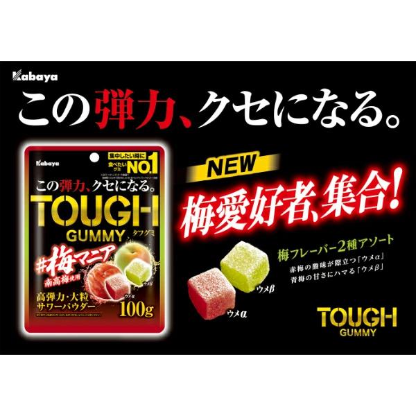 Kabaya カバヤ タフグミ 梅マニア 100g×6入 (ポイント消化) (np-3) (賞味期限2026.1月末) メール便全国送料無料 : ゆっくんのお菓子倉庫2号店 - 通販 ...