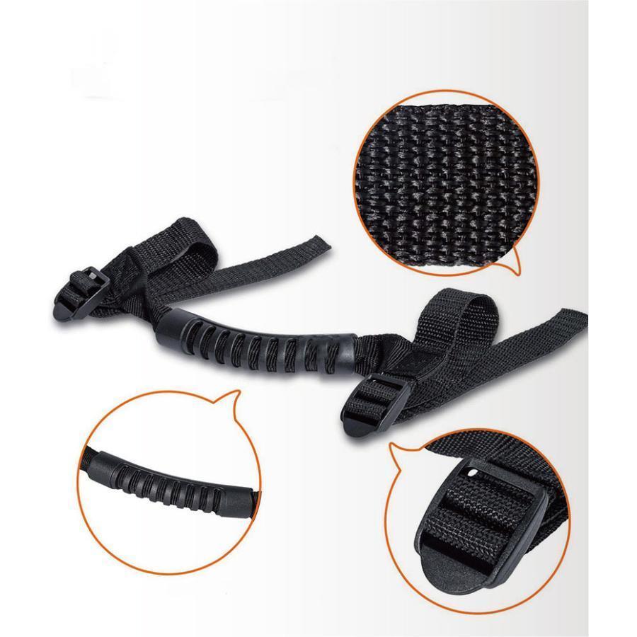 後付けアシストグリップ カー用品 ブラック レッド シンプル 取り付け簡単 調整可能 安全確保 オフロード : ゆめひかり - 通販 - Yahoo!ショッピング