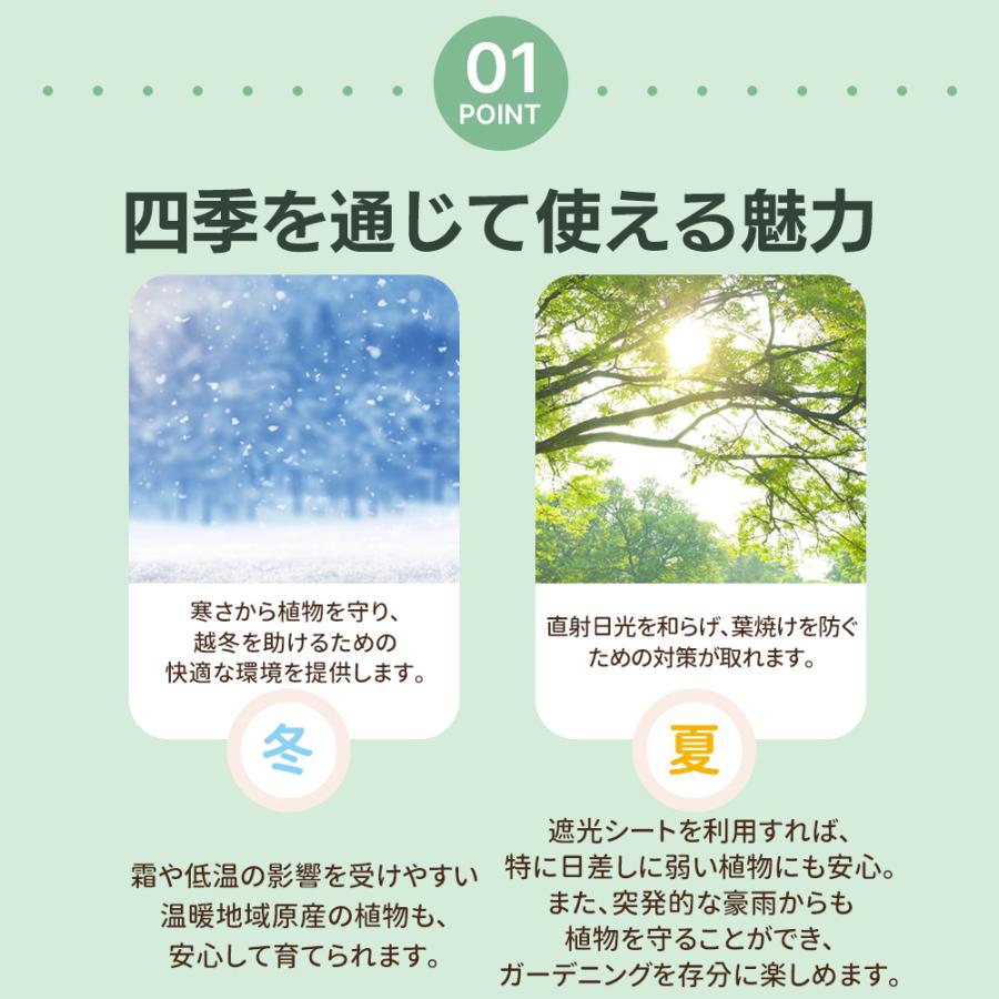 【183*244*213cm】ビニールハウス 左右2段 家庭用 大型 ガーデンハウス 温室 ビニール温室 温室棚 家庭菜園 フラワーラック 農業 組立式 雨よけ 霜よけ : 新生ユメカ店 ...