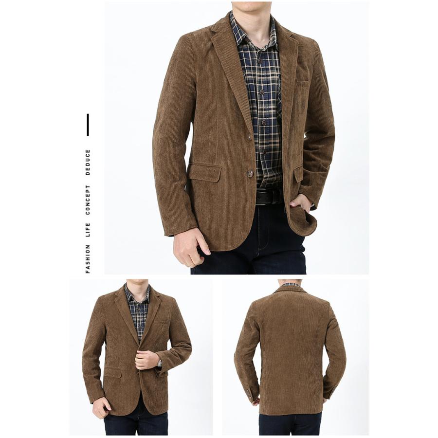 ホームアイホーム メンズ メンズコーデュロイテーラードジャケット