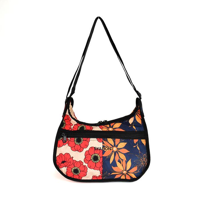 SYABON(シャボン)洗えて軽量華やかな大人柄2室式ショルダーバッグ/ボタニカル : b7307-2 : ゆめのれんドットコム - 通販 - Yahoo!ショッピング