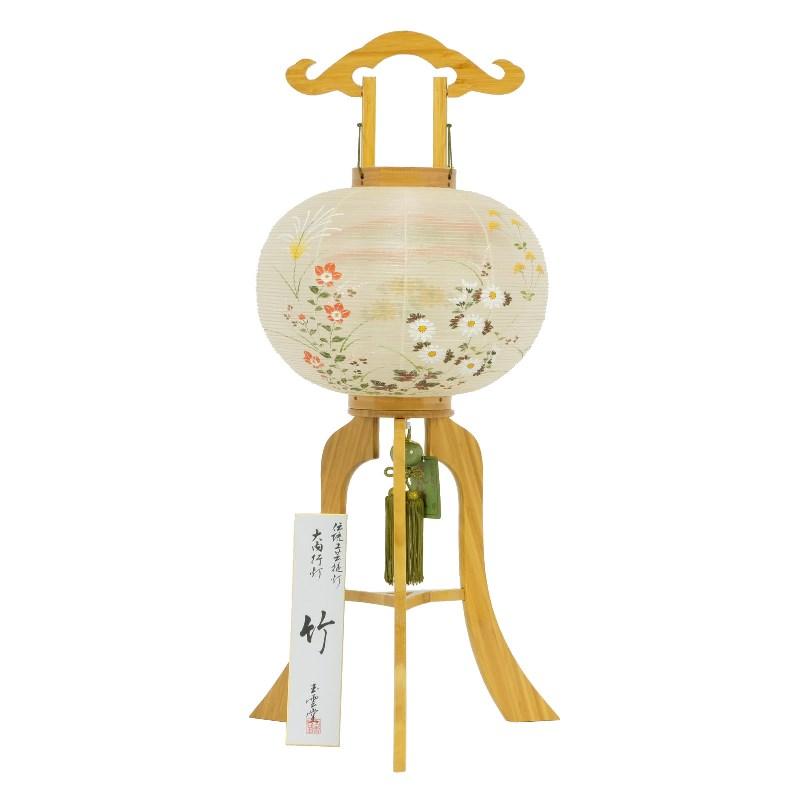盆提灯 八女提灯 置き提灯 行灯 竹絹二重絵入 大12号 （P29)(8443-12502) : 人形のゆめさき - 通販 - Yahoo!ショッピング