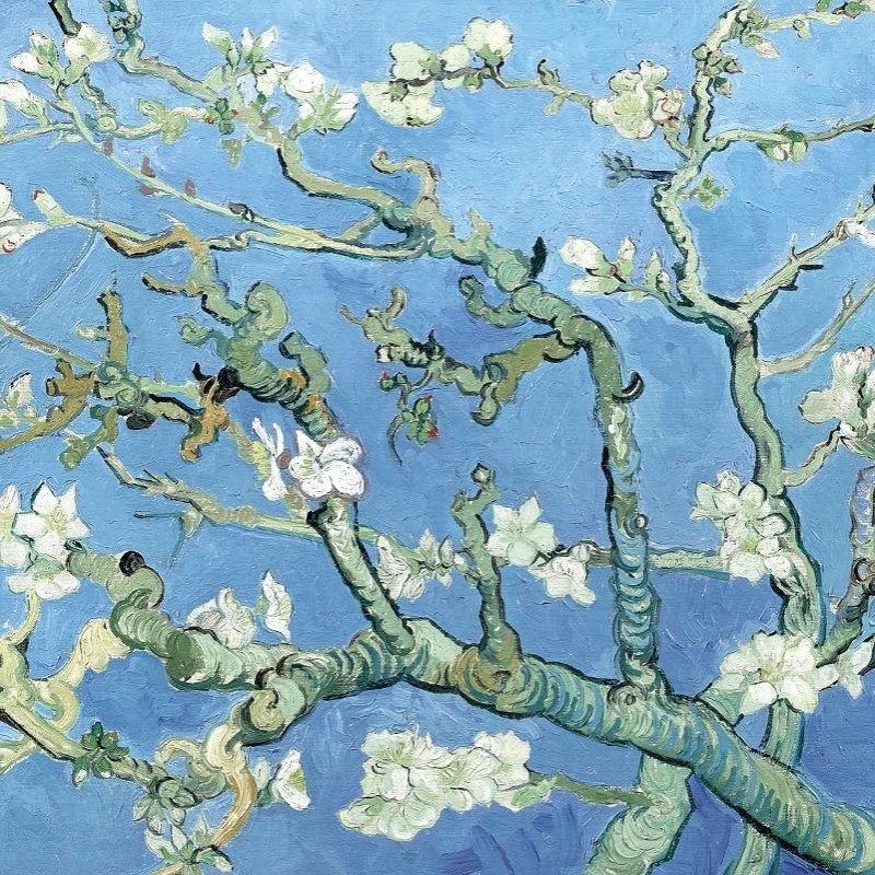 額絵 ゴッホ 花咲くアーモンドの木の枝 F4 [G4-BM054-F4 額絵 ゴッホ 花咲くアーモンドの木の枝 F4 [G4-BM054-F4