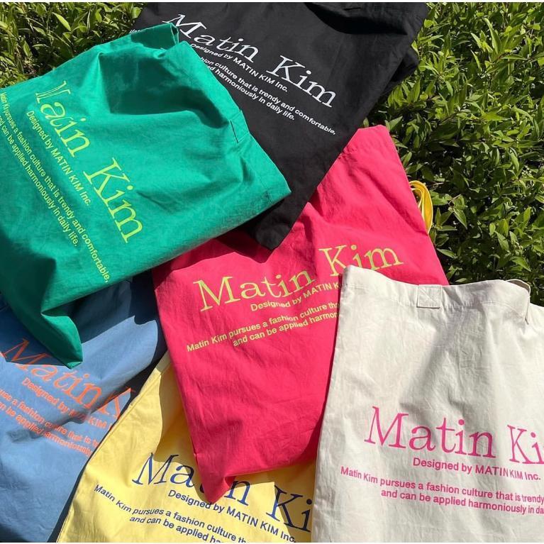 新品 マーティンキム Matin Kim MATIN POPPIN ECO BAG エコバッグ トートバッグ 送料無料 : ゆめわく商事ストア ...