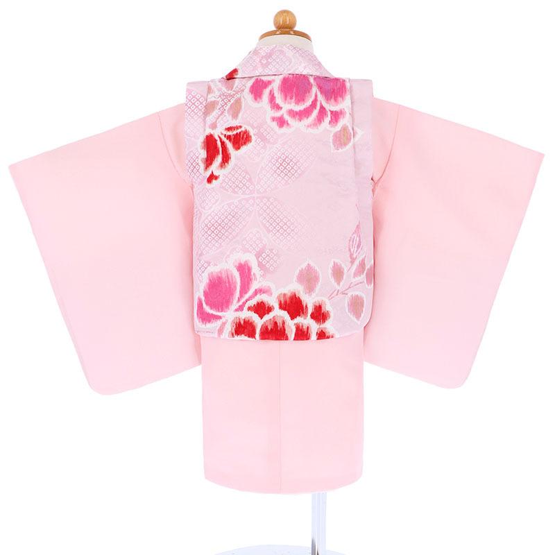 ベビー着物 1歳 女の子 着物 被布 薄ピンク牡丹×ピンク ひな祭り お正月 誕生日 1歳着物 レンタル BK013 : 京都着物レンタル夢館 Yahoo!店 - 通販 - Yahoo!ショッピング